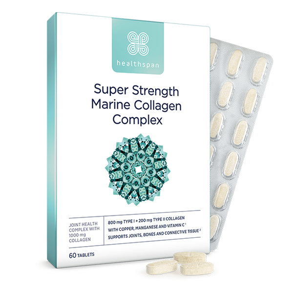 Healthspan Marine Collagen Tablets - Super Strength Complex 1000mg / 6 ...